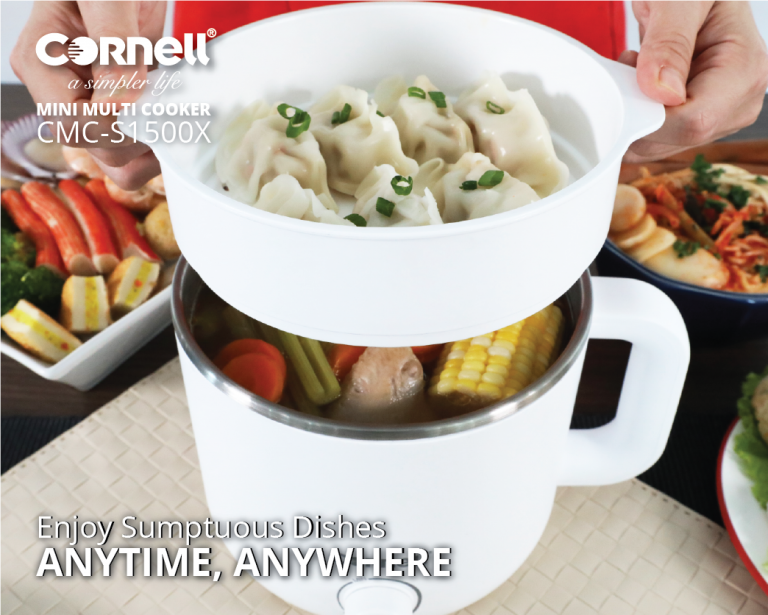 [ Online Exclusive ] Cornell Mini Multi Cooker CMC-S1500X - Cornell ...