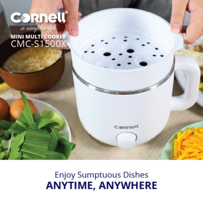 [ Online Exclusive ] Cornell Mini Multi Cooker CMC-S1500X - Cornell ...